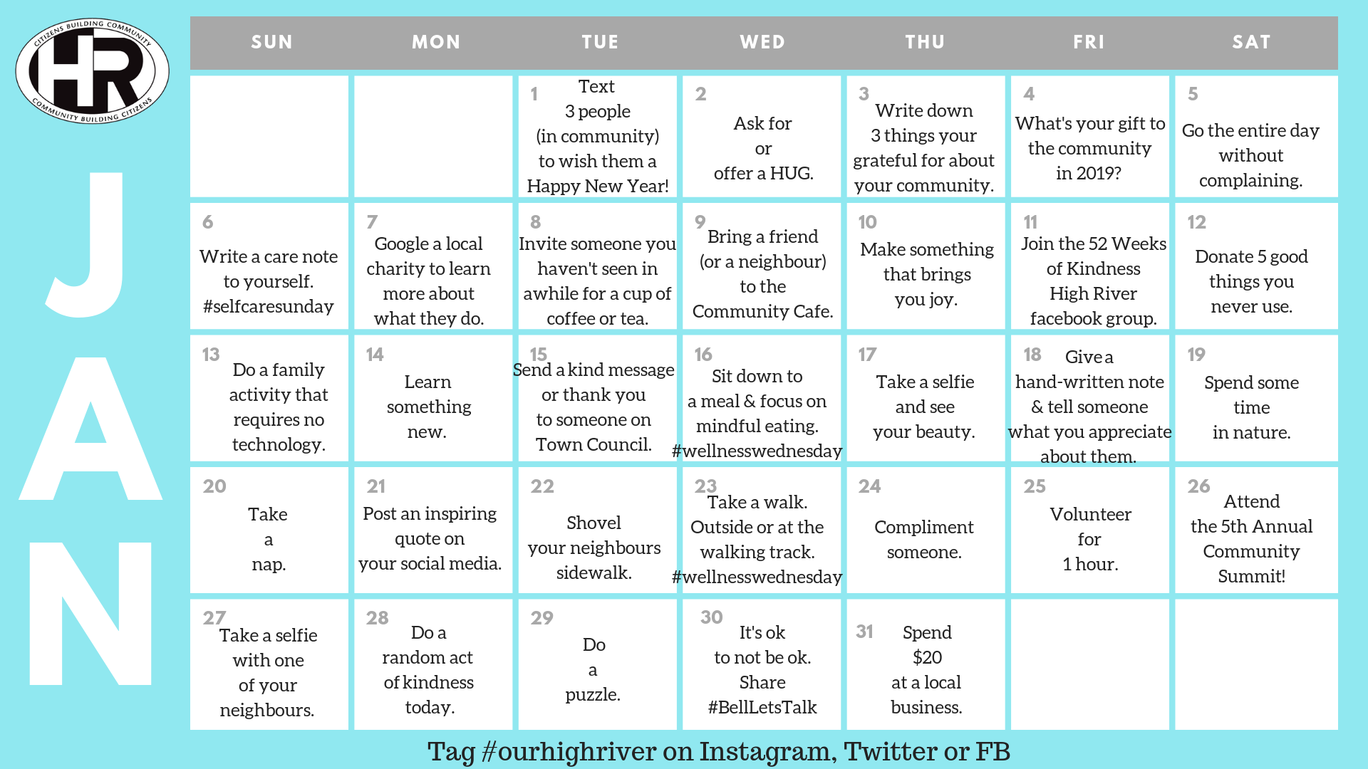 January Community Connection Challenge | Our High River